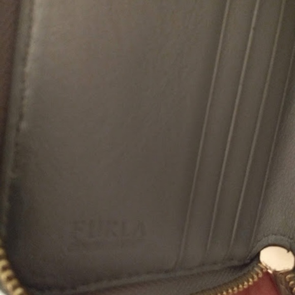 Furla | Bags | Furla Leather Ziparound Glitter Wallet Rare | Poshmark